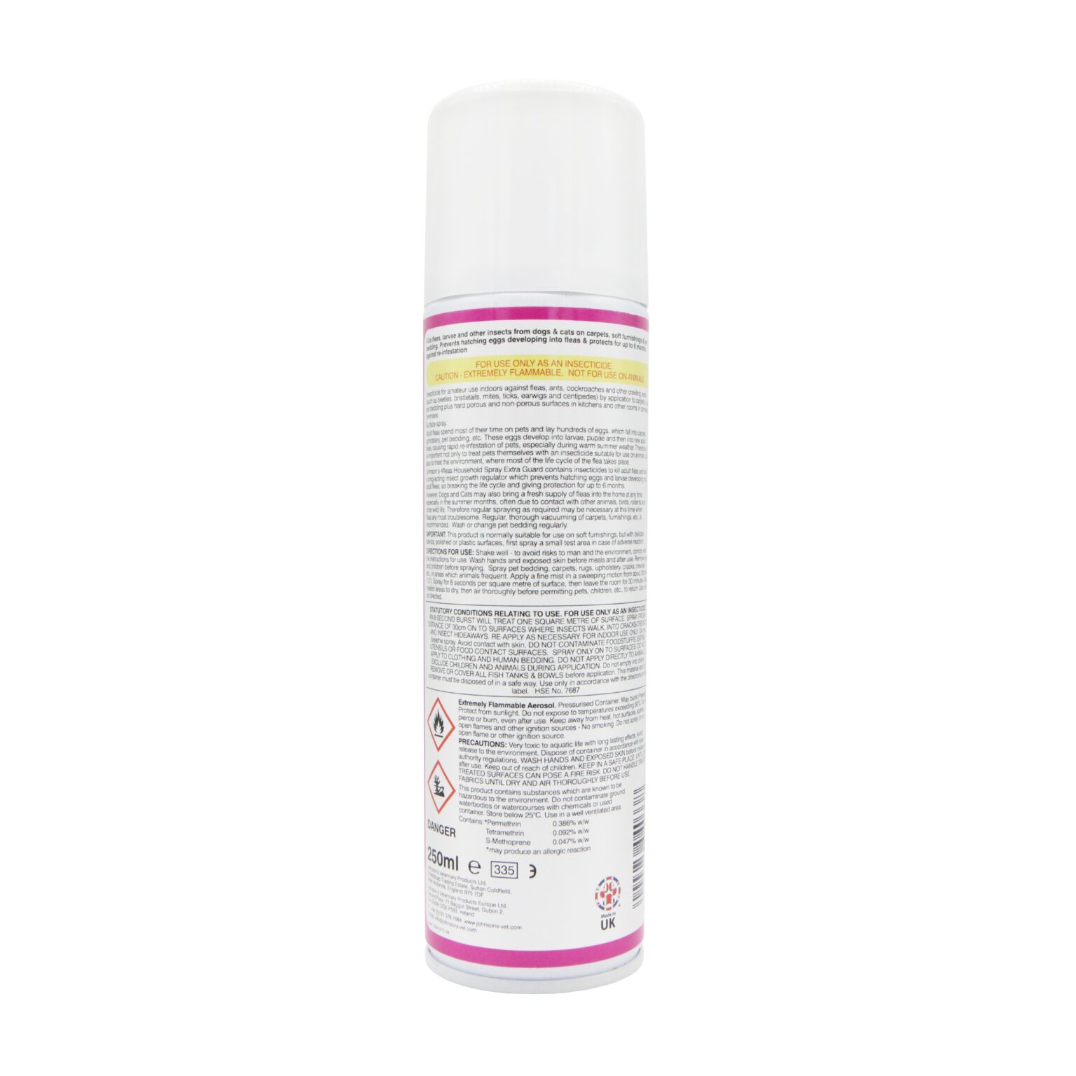 D018 House Flea Spray - Pack Of 6 | Johnsons Veterinary Products